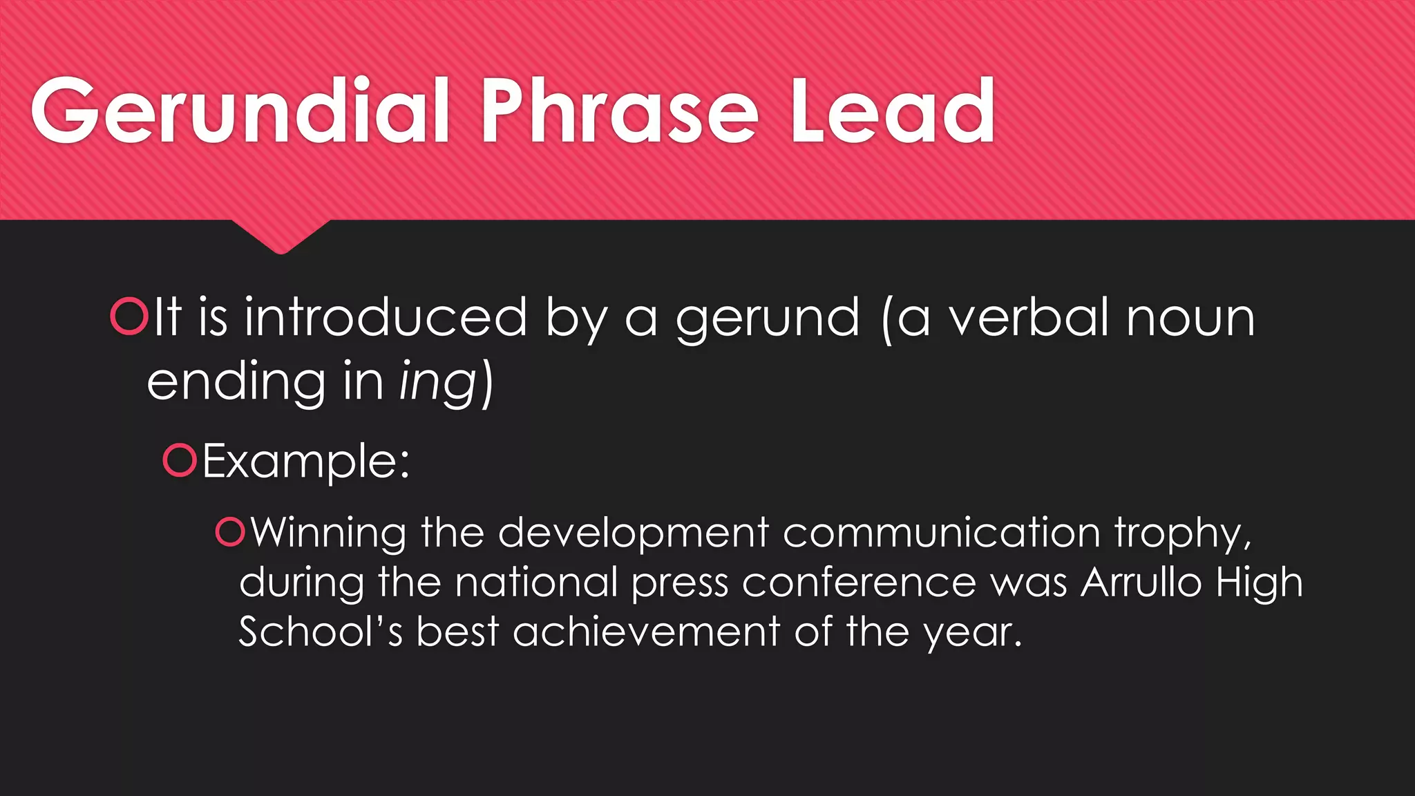 Types of News Lead | PPTX