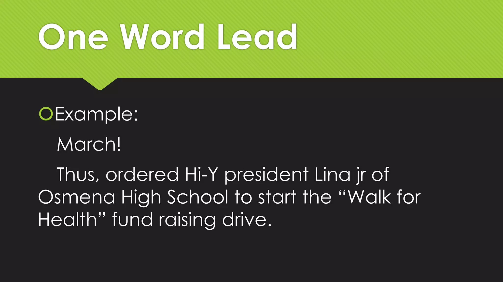 Types of News Lead | PPTX