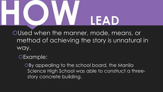 Types of News Lead | PPTX