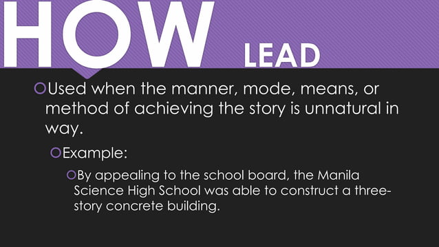 Types of News Lead | PPTX