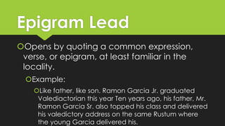 Types of News Lead | PPTX