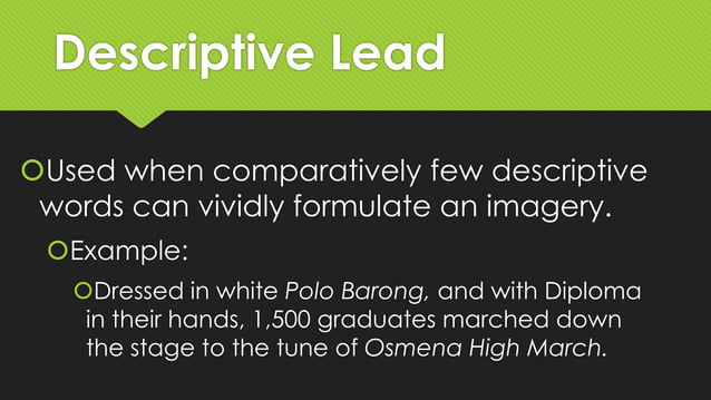 Types of News Lead | PPTX