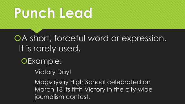 Types of News Lead | PPTX