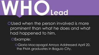 Types of News Lead | PPTX