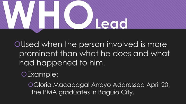 Types of News Lead | PPTX