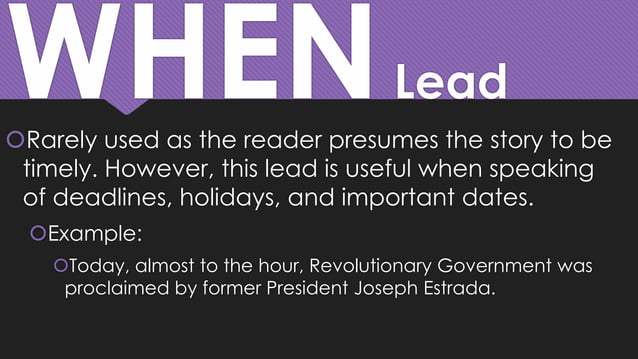 Types of News Lead | PPTX