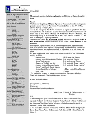 Newsletter April May 2010 | PDF