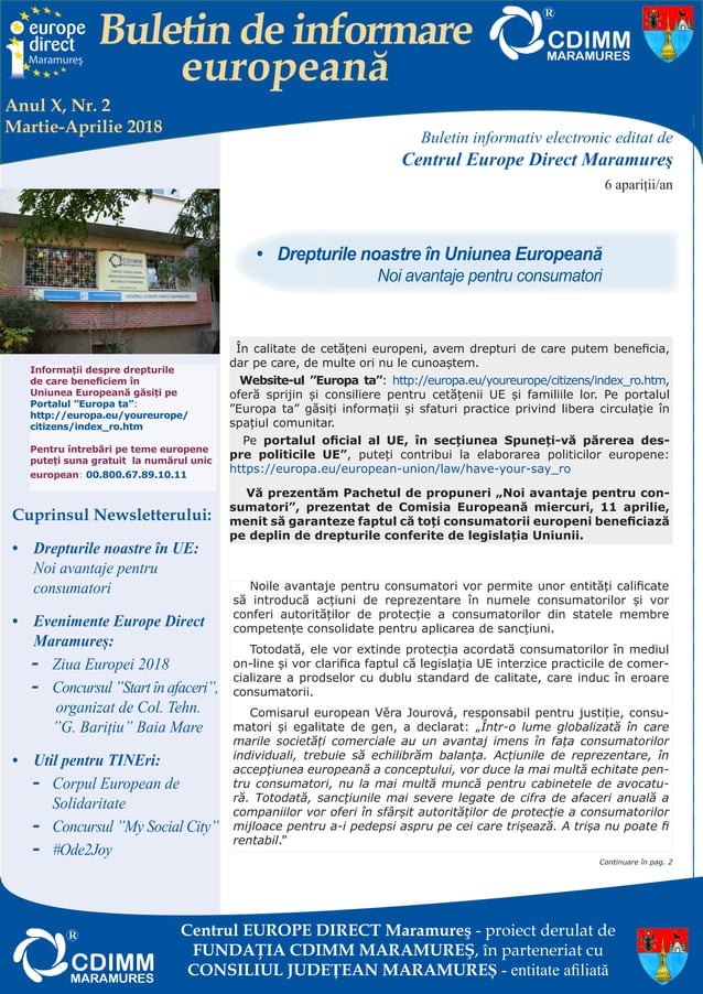 Newsletter nr. 2/2018_Europe Direct Maramures 2018 | PDF