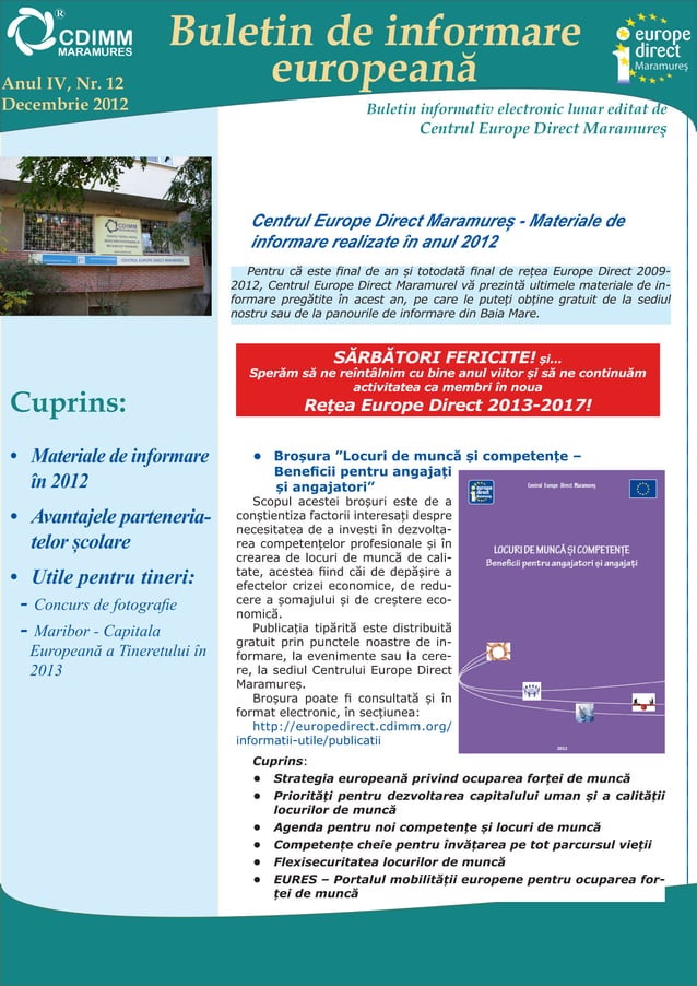 Newsletter ed maramures decembrie 2012 | PDF