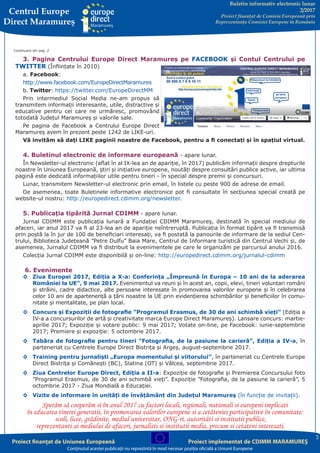 Newsletter Europe Direct Maramures nr. 1/2017 | PDF