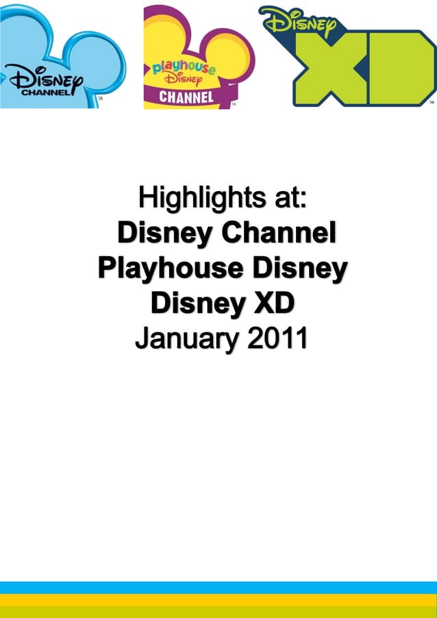 Disney January Highlights | PDF | Television | Entertainment