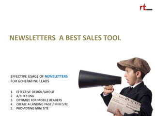 Newsletter your best sales tool | PPTX