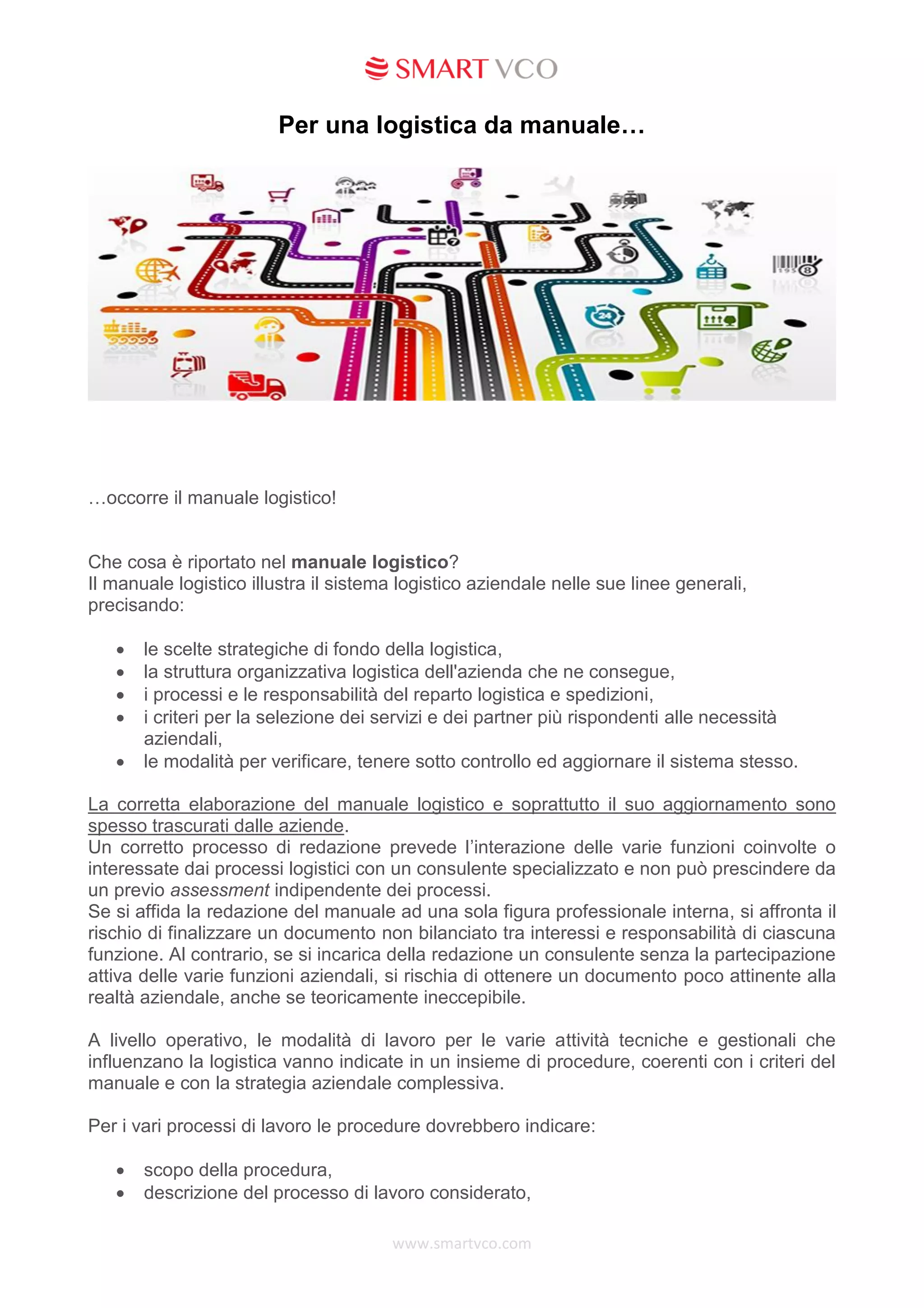 Il manuale logistico | PDF