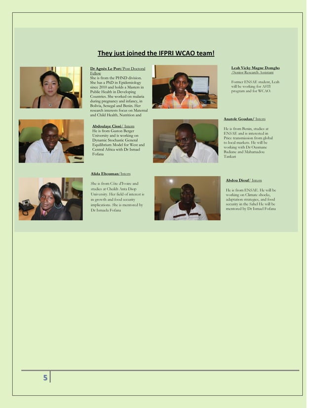 IFPRI WCAO Newsletter1 | PDF