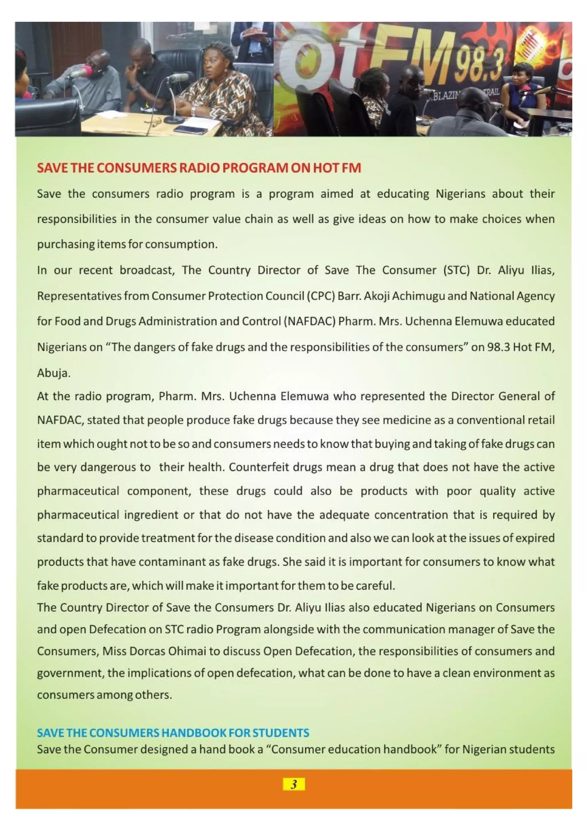 Save The Consumers Newsletter 2 | PDF