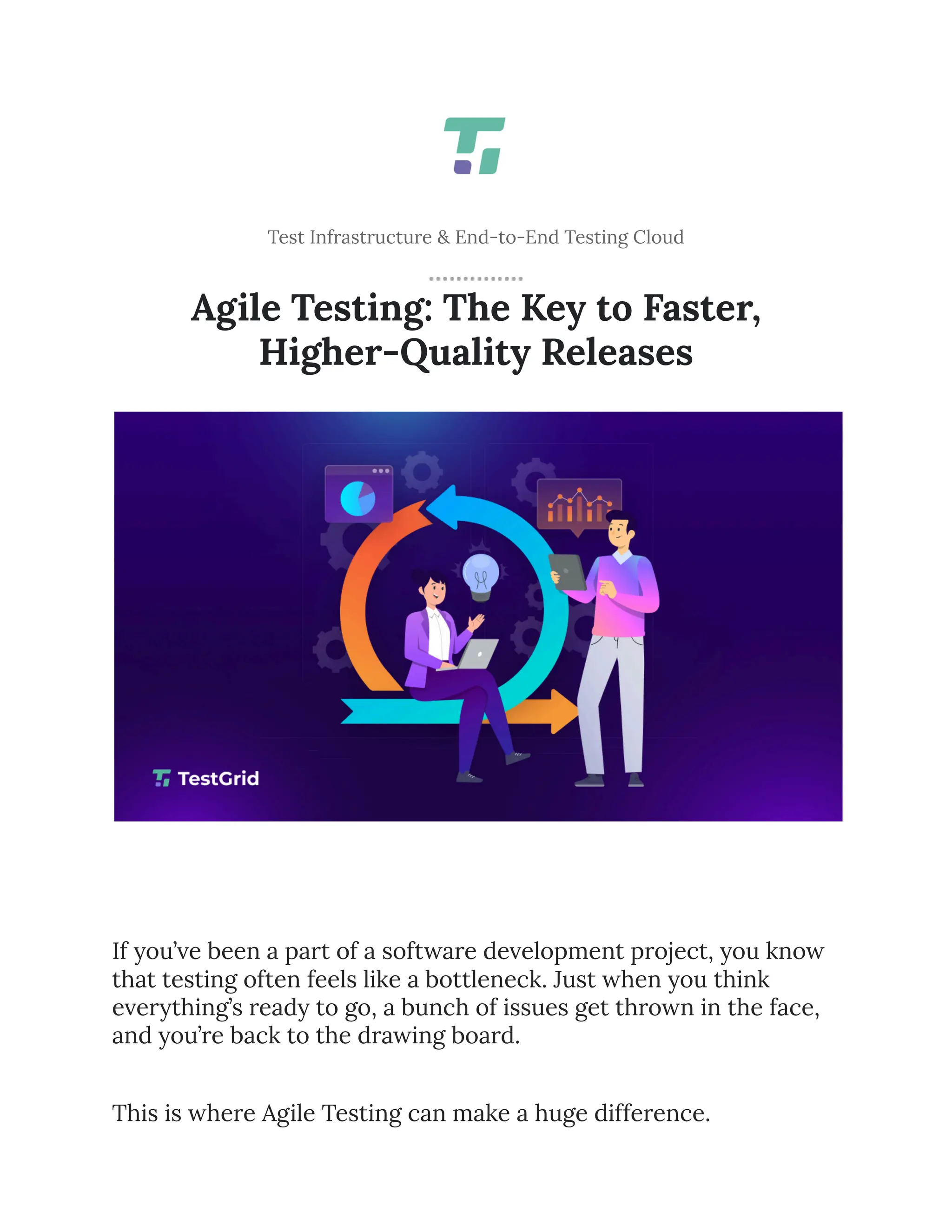 Agile Testing: The Key to Faster, Higher-Quality Releases | PDF ...