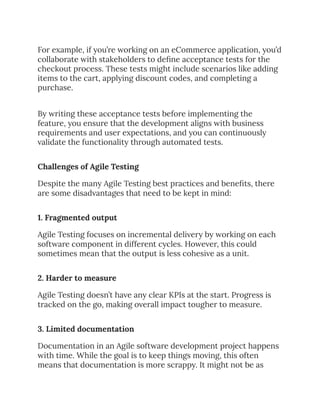 Agile Testing: The Key to Faster, Higher-Quality Releases | PDF ...