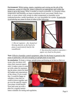 Newsletter 21 vintage upright piano maintenance | PDF