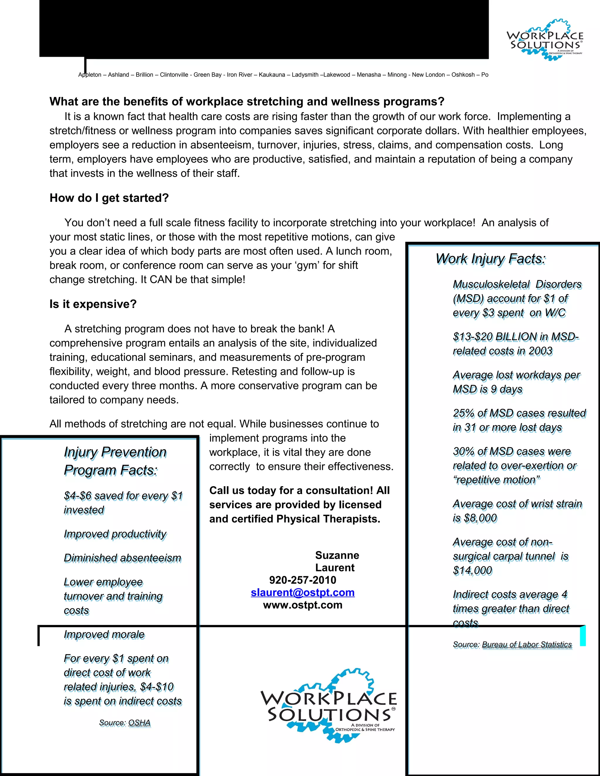 On-site stretching programs | DOC