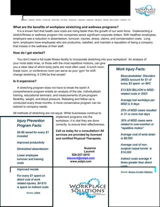 On-site stretching programs | DOC