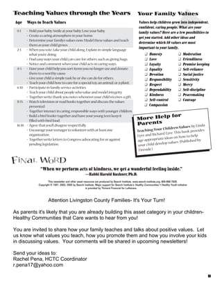 Newsletter 32 positive values category (2) | PDF