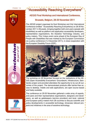 Newsletter 7 AEGIS project | PDF