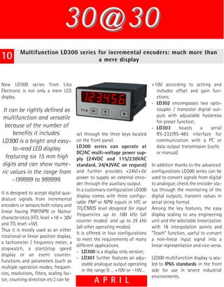 30@30: April Newsletter | PDF