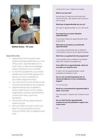 Apprenticeship Newsletter | PDF