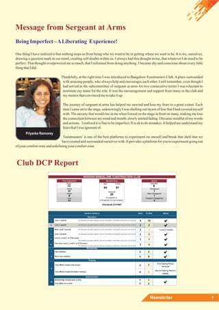 Bangalore Toastmasters Club Newsletter | PDF