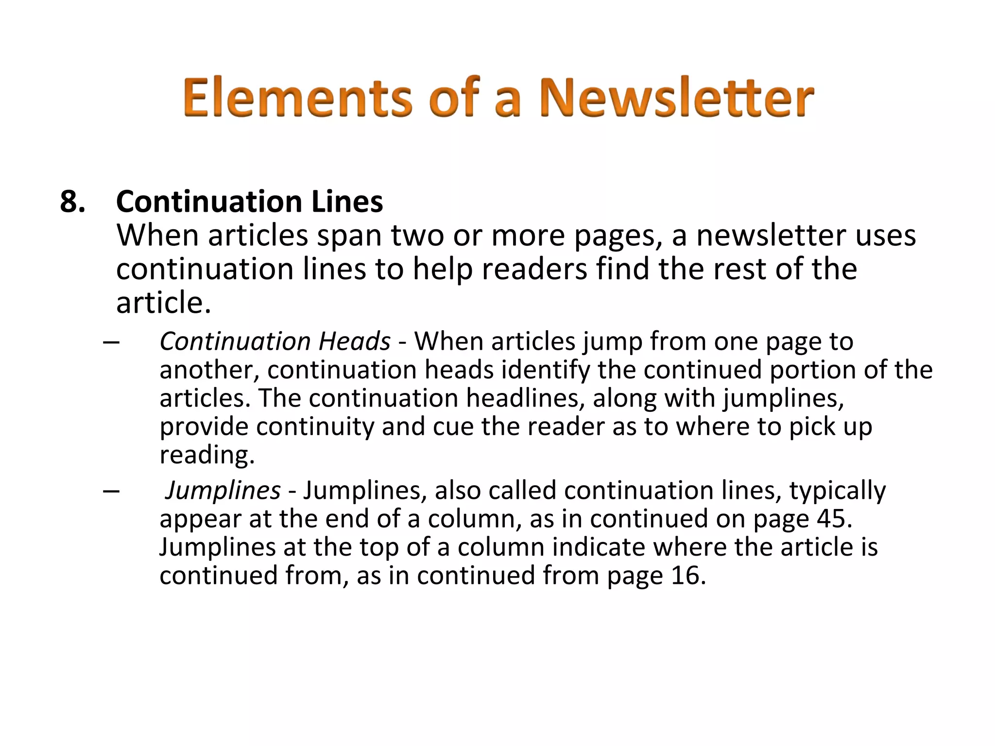 How to Make a Newsletter | PPT
