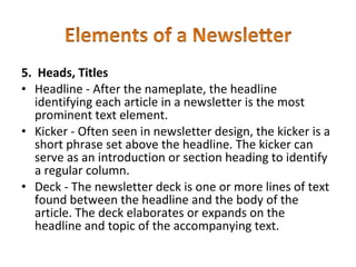 How to Make a Newsletter | PPT