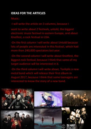 Newsletter ideas | DOCX