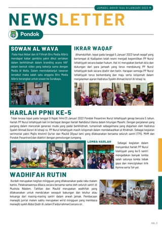 Newsletter Edisi 9 I Januari 2023 | PDF
