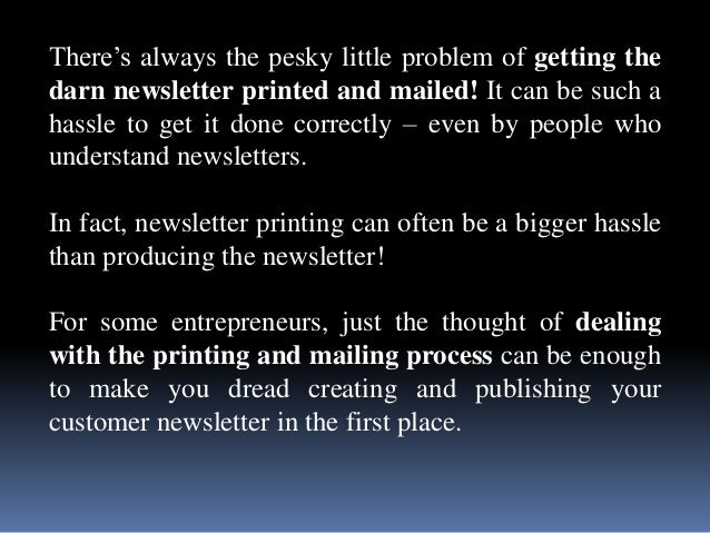 Newsletter marketing | PPTX