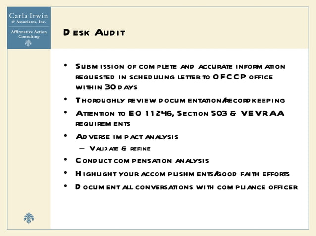 OFCCP Compliance Review Steps and Strategies | PPT