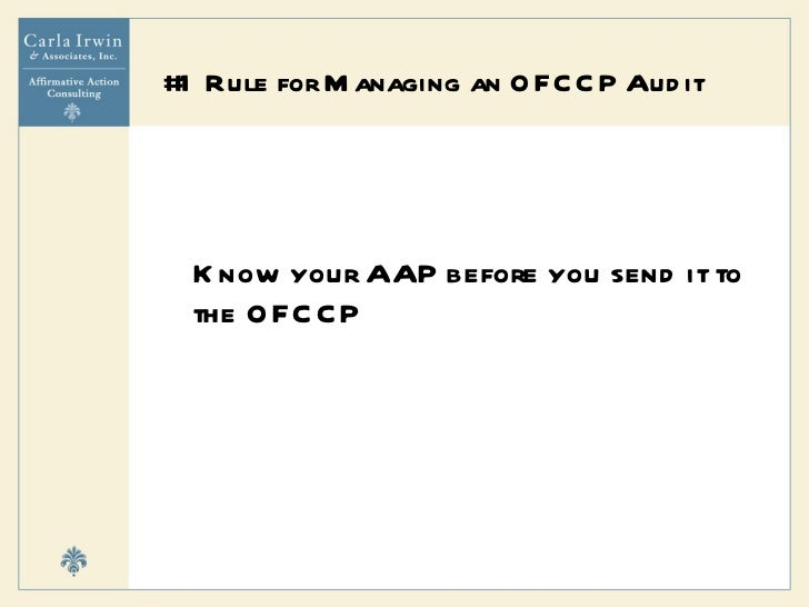 OFCCP Compliance Review Steps and Strategies