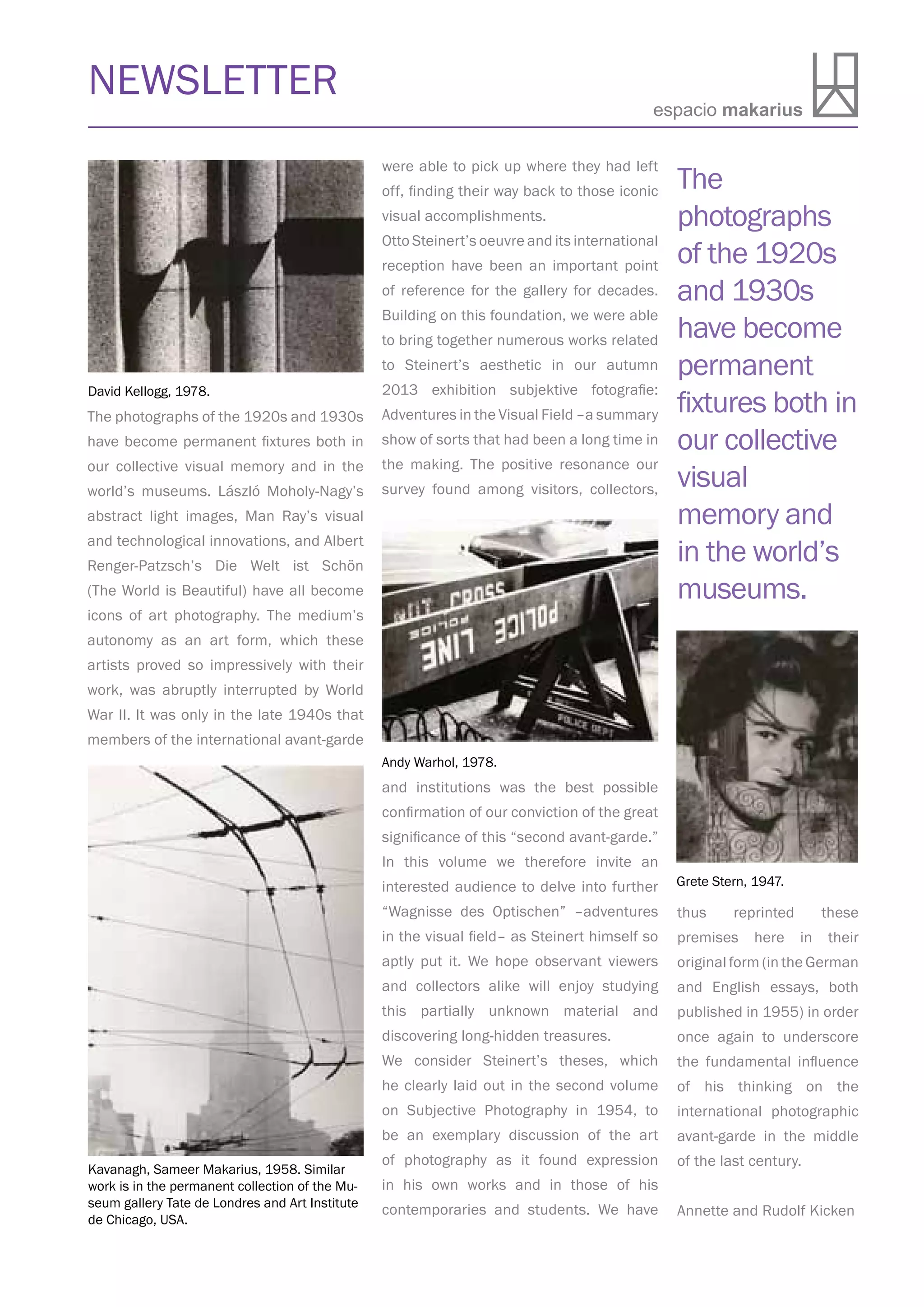 Newsletter Subjective Photography | PDF