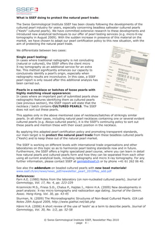 Keshi’ cultured pearls are entering the natural pearl market” from SSEF ...