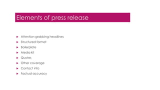 Newsletter, press release, publicity materials | PDF