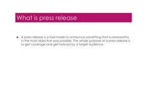 Newsletter, press release, publicity materials | PDF