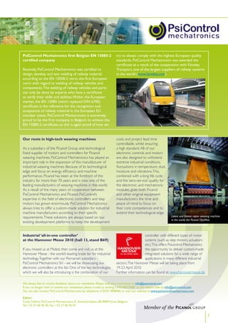 Newsletter PsiControl Mechatronics 2 | PDF