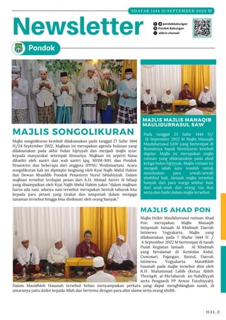 Newsletter Edisi 5 I September 2022 | PDF