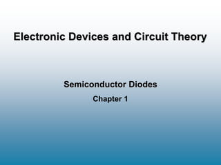 ELECTRONIC DEVICES AND CIRCUIT THEORY 10th | PPT