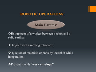 ROBOT HAZARD AND PREVENTION | PPTX