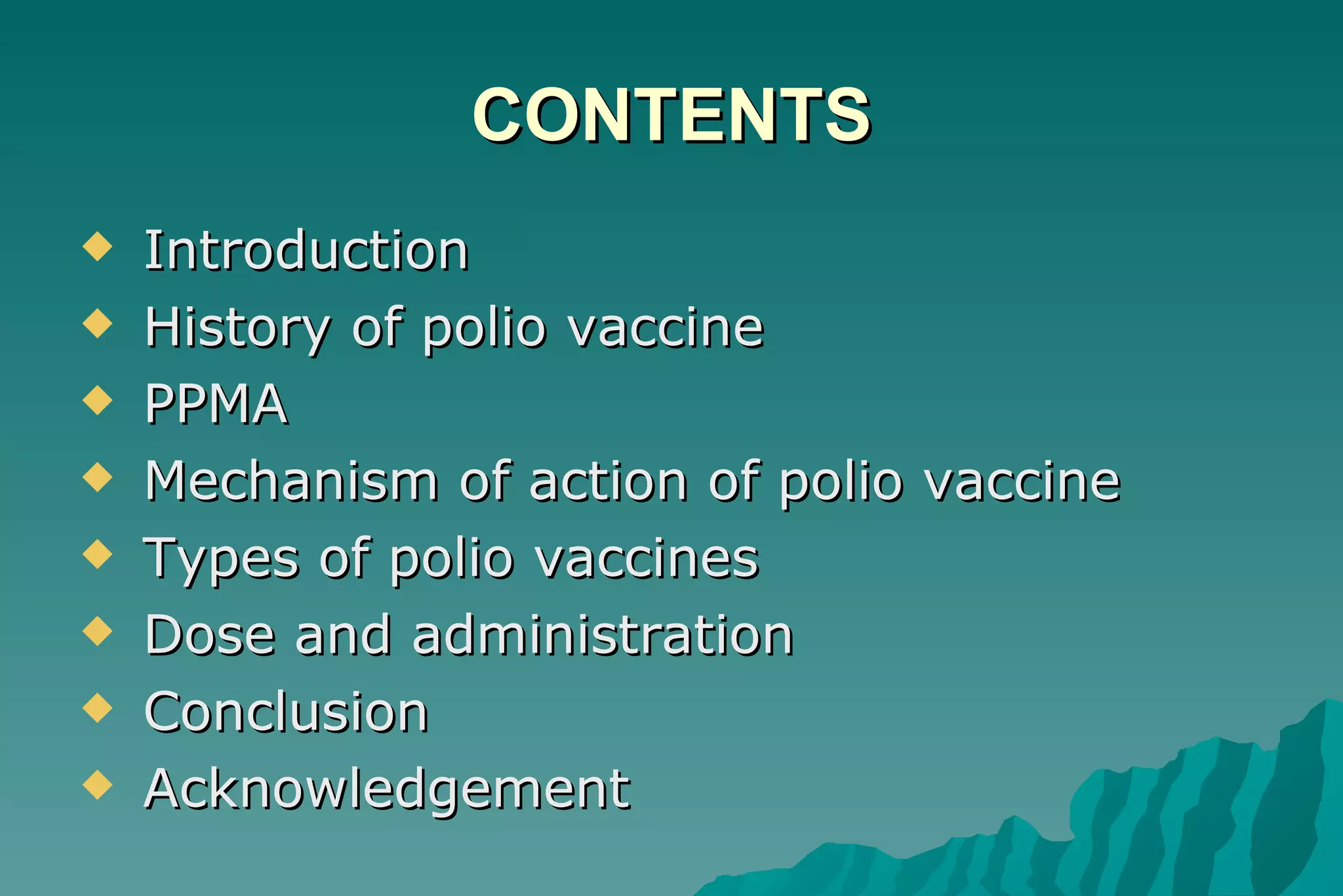 POLIO VACCINE | PPT