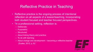 Using Reflective Practice in Your Career: Lessons from a reflective ...