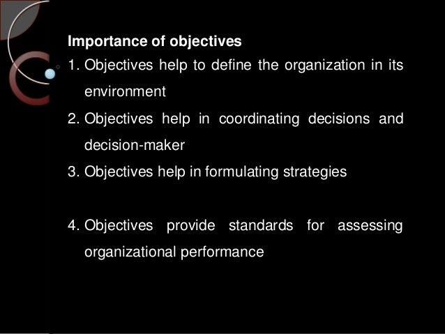 vision, mission, goals and objectives