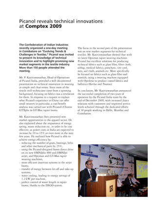 Picanol News April 2010 | PDF