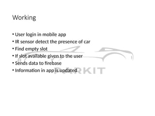 internet of things based parking system using app | PPT