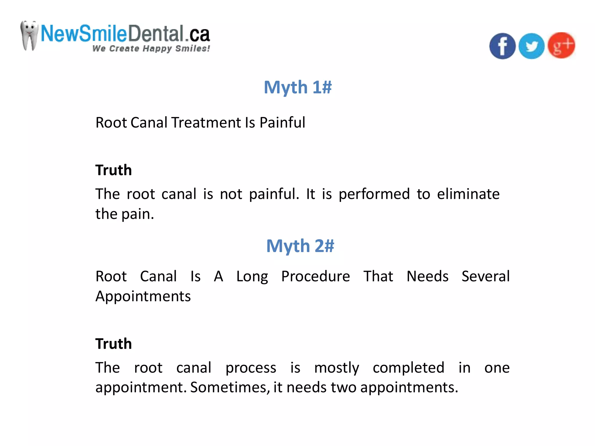 Three Root Canal Myths | PDF